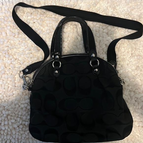 Coach | Bags | Coach Signature Collection Black Shoulder Bag | Poshmark